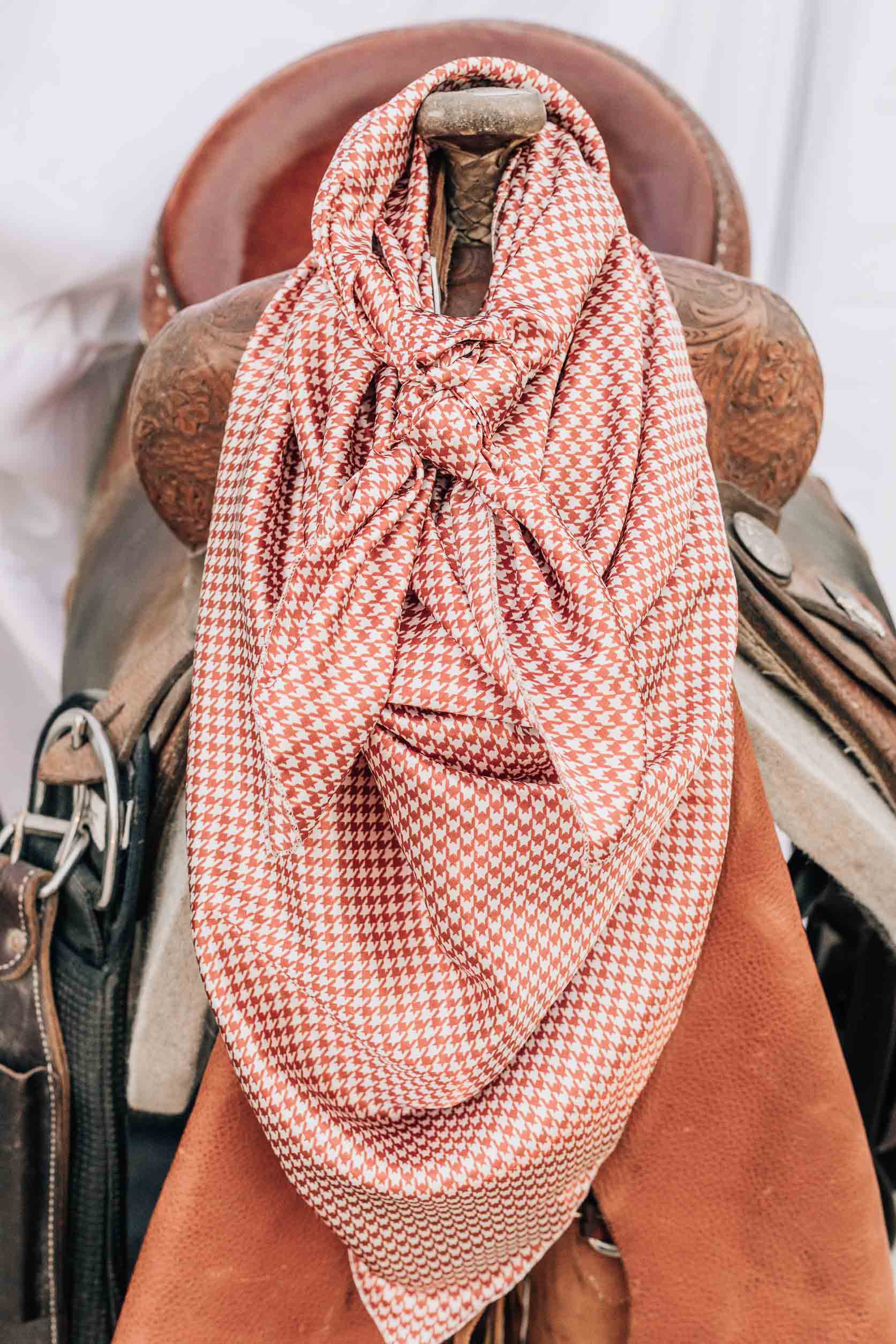 Rust Repeating Pattern Wild Rag – ProRate Equine