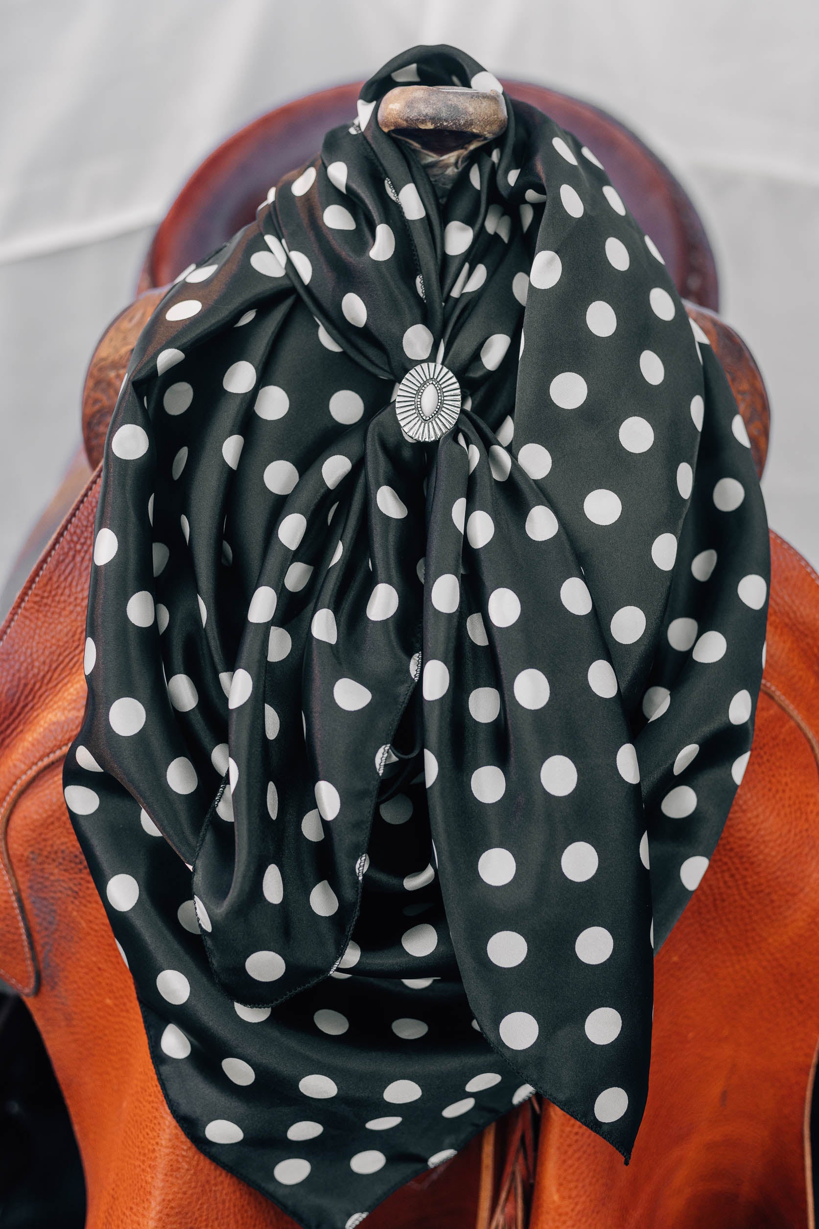 Black Penny Polka Dot Wild Rag – ProRate Equine