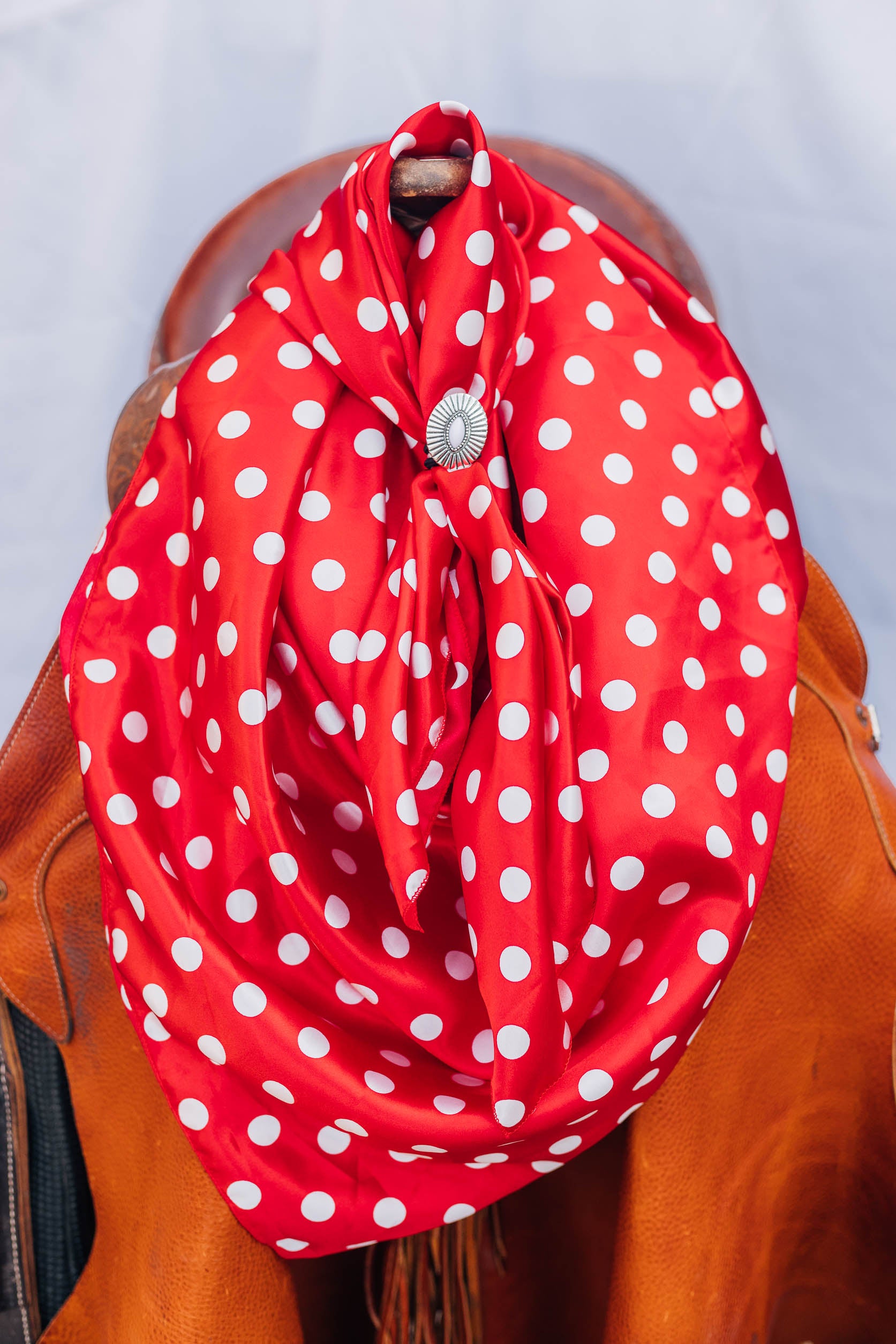 Red Penny Polka Dot Wild Rag – ProRate Equine