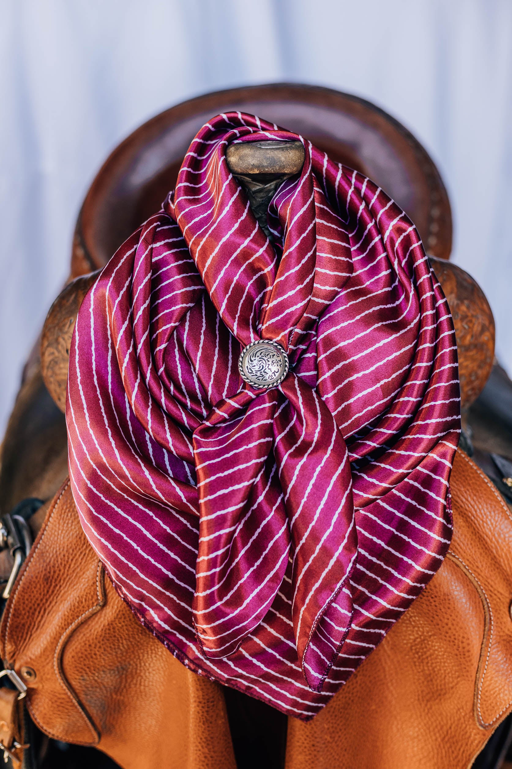 Red Garnet Squiggle Wild Rag – ProRate Equine